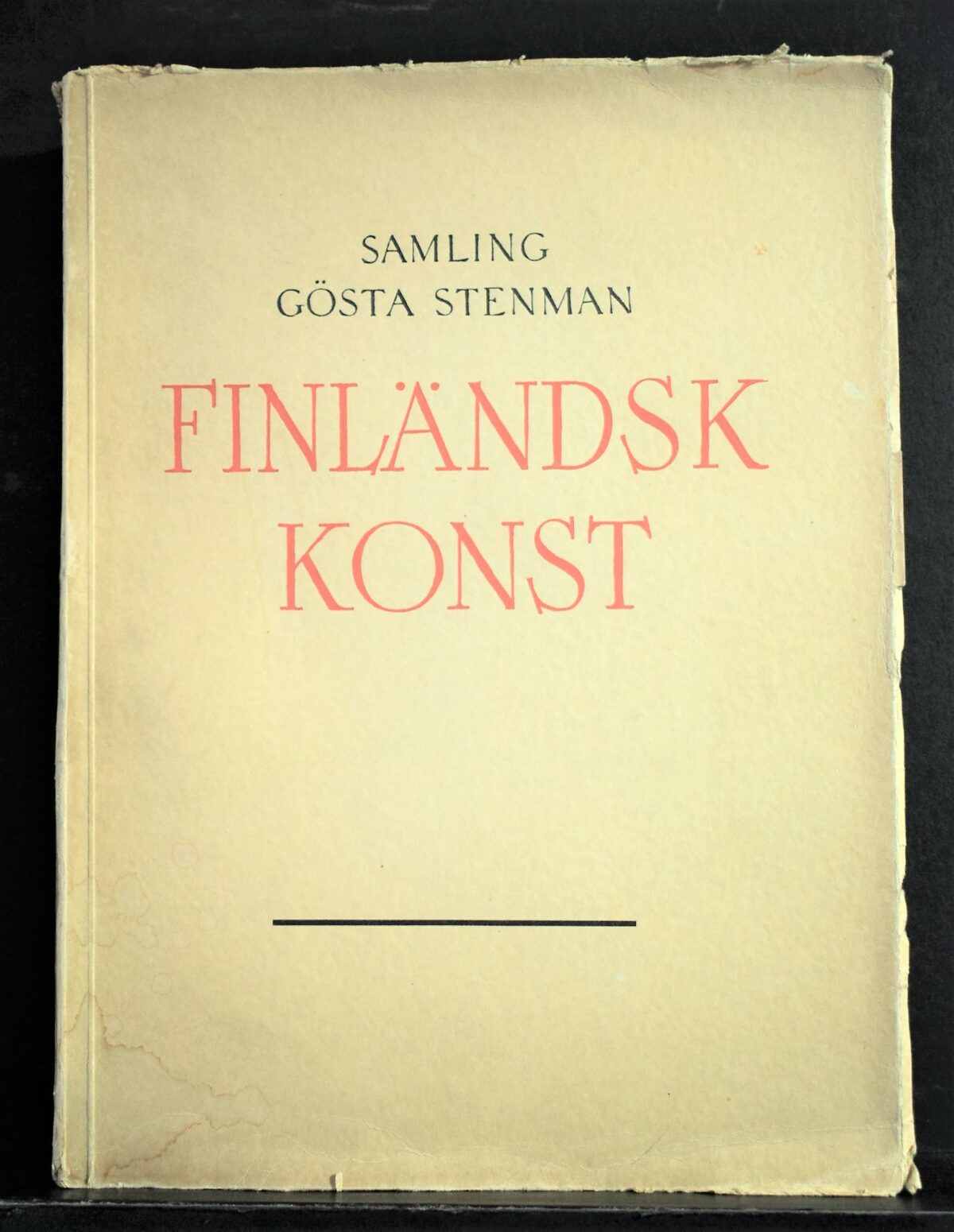 Finländsk konst. Samling Gösta Stenman | C. Hagelstam Antiquarian Bookstore