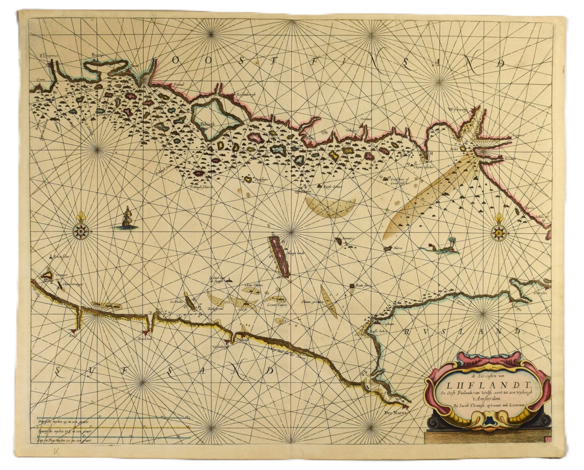 Sea chart Gulf of Finland by LOOTSMAN | Suomenlahti | Finska viken
